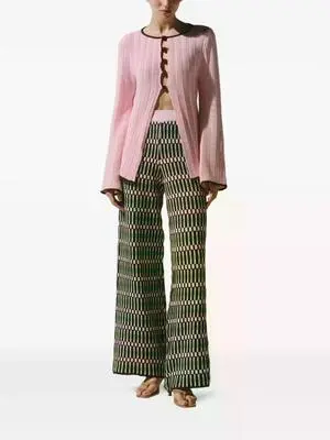 BAOBAB Corsica Resin-embellished Bell-sleeve Top