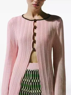 BAOBAB Corsica Resin-embellished Bell-sleeve Top