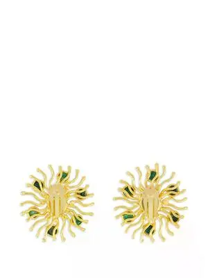 Sylvia Toledano Sunshine Malachite Earrings - Gold