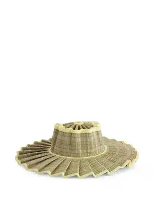 Lorna Murray Capri Basket-weave Pleated Hat
