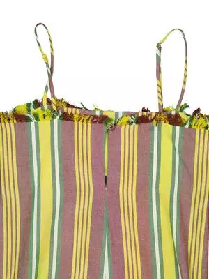 ALEMAIS Maxi Dress With Graphic Patch And Fringe Detail