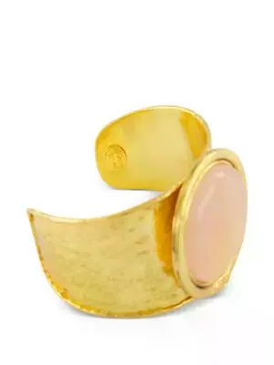 Sylvia Toledano Pink Quartz Sphere Cuff Bracelet