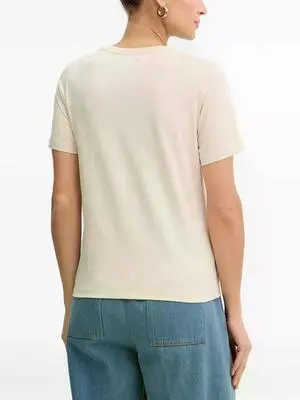 TRUSSARDI Logo-embroidered T-shirt