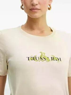 TRUSSARDI Logo-embroidered T-shirt