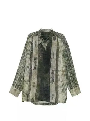 ZIGGY CHEN Printed Shirt - Green