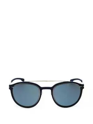 IC! BERLIN Round-frame Sunglasses - Blue