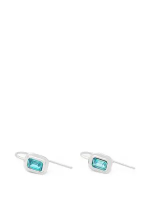 TRUSSARDI Crystal-embellished Drop Earrings - Silver
