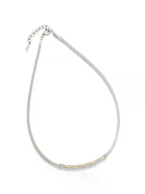 TRUSSARDI Crystal-embellished Necklace - Silver