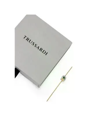 TRUSSARDI T-logo Round-charm Chain Bracelet - Gold