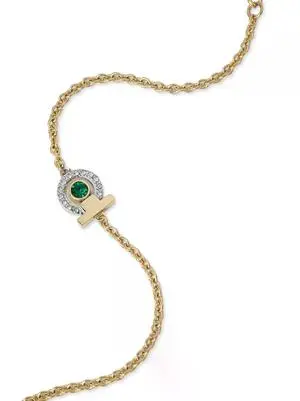 TRUSSARDI T-logo Round Charm Chain Bracelet