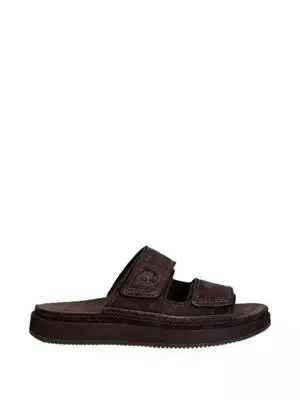 Timberland Touch-strap Suede Slides - Brown