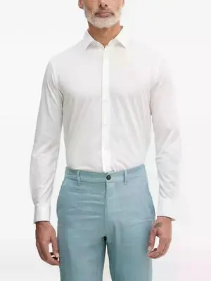 TRUSSARDI Logo-embroidered Long-sleeve Shirt