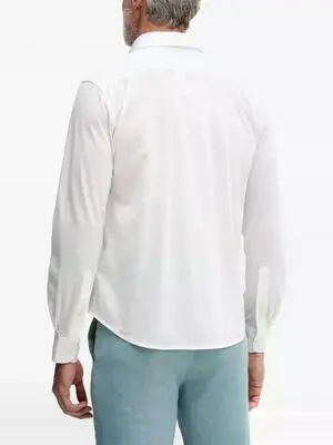 TRUSSARDI Logo-embroidered Long-sleeve Shirt