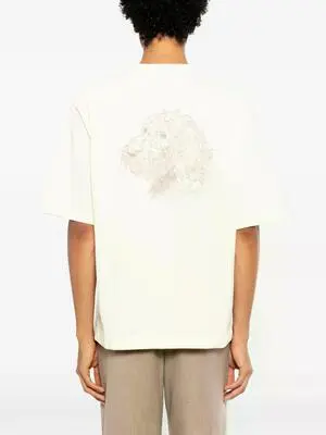 Jacquemus Dog-print Cotton T-shirt - Neutrals