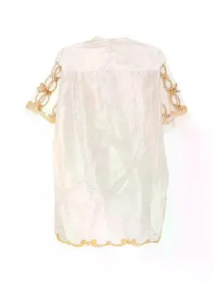 Biyan Sequin-embellished Bead-embellished Top - Neutrals