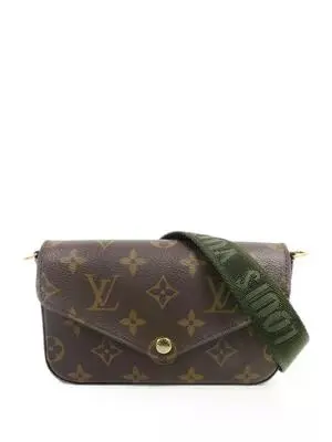 LOUIS VUITTON Félicie Strap & Go Cross Body Bag - Brown