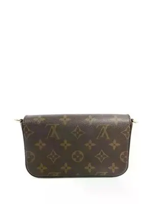 LOUIS VUITTON Félicie Strap & Go Cross Body Bag - Brown