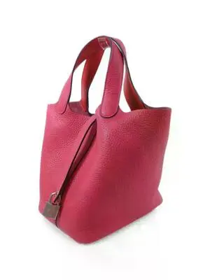 Hermès Pm Picotin Leather Tote Bag - Pink