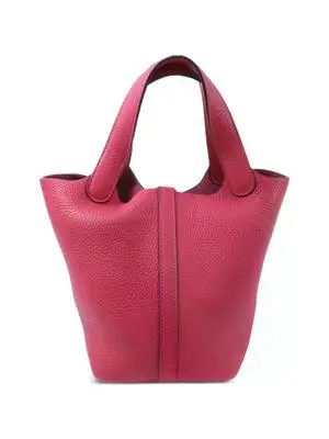 Hermès Picotin Leather Tote Bag - Pink