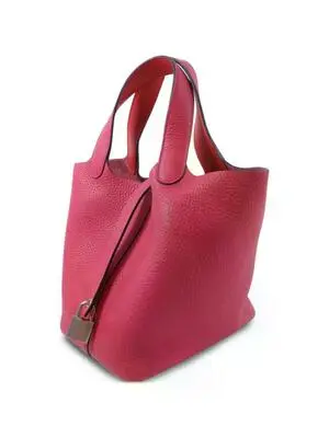 Hermès Picotin Leather Tote Bag - Pink