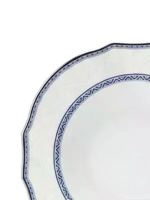 GINORI 1735 Jasmine Floral-embossed Soup Plate - White