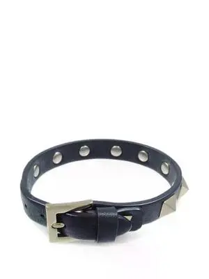 Valentino Garavani Rockstud Embellished Calfskin Leather Bracelet