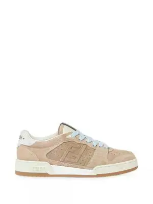 Fendi Match Logo-patch Sneakers - Neutrals