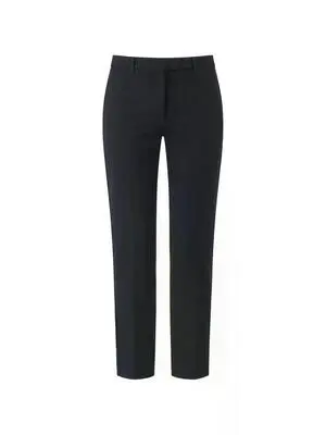 Max Mara Pressed Crease Straight-leg Trousers - Black