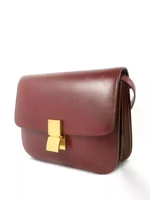Celine Medium Classic Box Shoulder Bag - Red