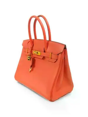 Hermès Birkin 30 Epsom Leather Handbag - Orange