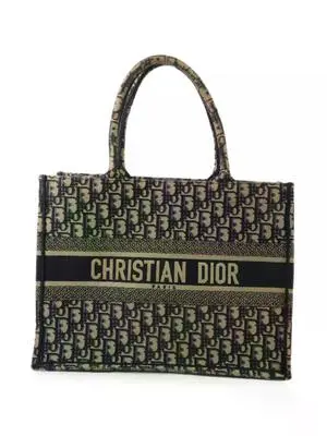 Dior Medium Book Tote Oblique Tote Bag - Blue