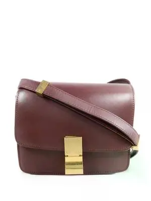 Celine Small Classic Box Shoulder Bag - Red
