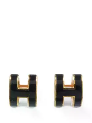 Hermès Mini Pop H Earrings - Gold