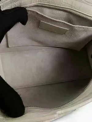 Saint Laurent Croc-effect Tote Bag