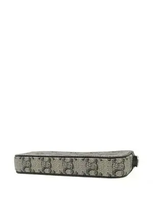 Celine Triomphe Coated Canvas Horizontal Pouch Crossbody Bag