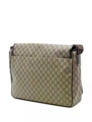 Gucci 2016-2026 Large Gg Supreme Interlocking G Messenger Bag Crossbody Bag
