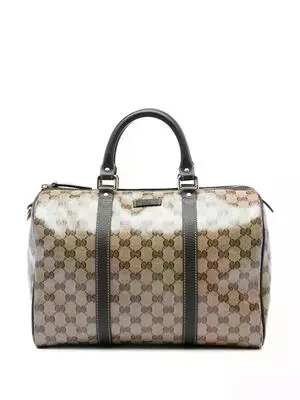 Gucci Gg Crystal Joy Boston Bag - Neutrals