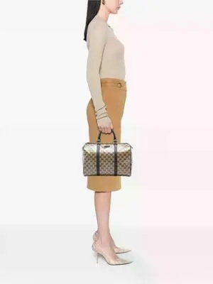 Gucci Gg Crystal Joy Boston Bag - Neutrals