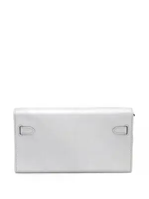 Hermès Kelly To Go Wallet Crossbody Bag - Silver