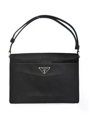 Prada 1990-2000s Logo-plaque Mini Bag - Black