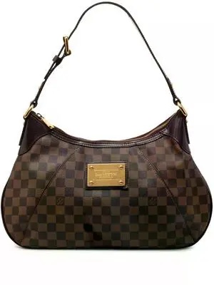 LOUIS VUITTON 2011 Damier Ebene Thames Gm Shoulder Bag - Brown