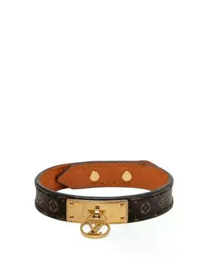 LOUIS VUITTON 2010-2026 Monogram Logomania Bracelet 17 Costume Bracelet - Brown
