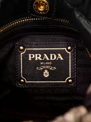 Prada 2010-2026 Tessuto Python Print Bow Satchel