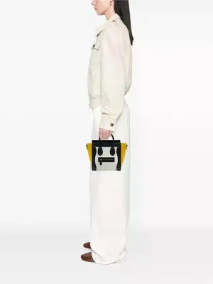 Celine Nano Luggage Tote Satchel - White