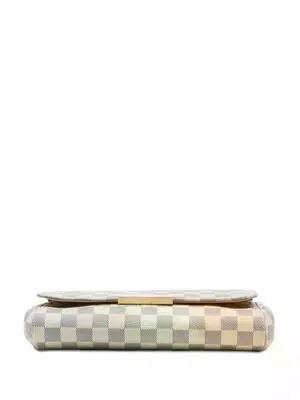 LOUIS VUITTON Damier Azur Favorite Mm Satchel - White