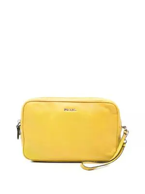 Prada 2013-2026 Leather Wristlet Clutch Bag - Yellow