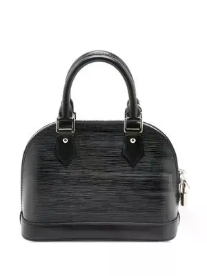LOUIS VUITTON Epi Alma Bb Satchel - Black