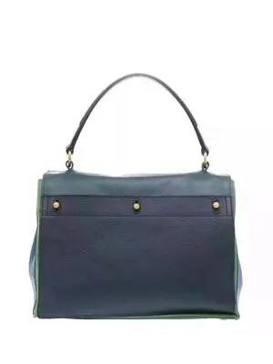 Saint Laurent 2000-2015 Medium Tricolor Leather Muse Two Satchel