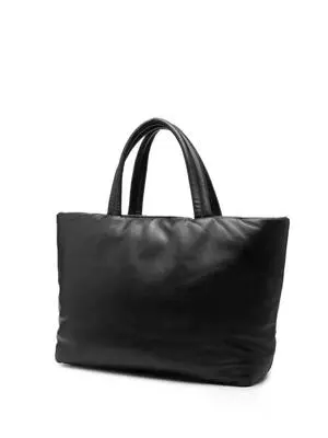 Saint Laurent 2024 Lambskin Wide Puffer Tote Bag