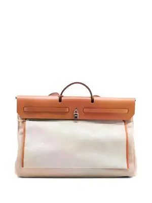 Hermès 2020 Toile And Vache Hunter Herbag Zip Cabine 50 Travel Bag - Neutrals